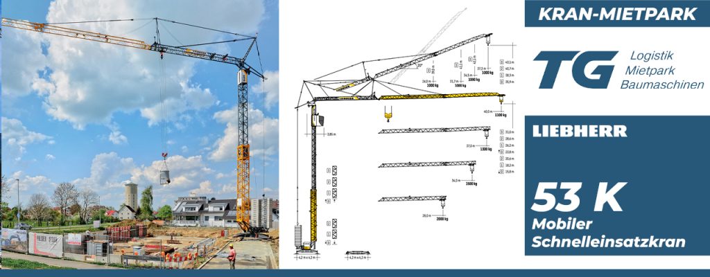 Liebherr 53 K – Mobiler Schnelleinsatzkran Mietpark – Kran Mietpark