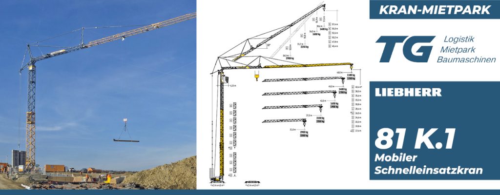 Liebherr 81 K.1 – Mobiler Schnelleinsatzkran Mietpark – Kran Mietpark