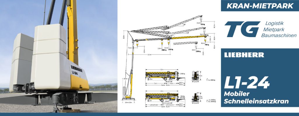 Liebherr L1-24 – Mobiler Schnelleinsatzkran Mietpark – Kran Mietpark